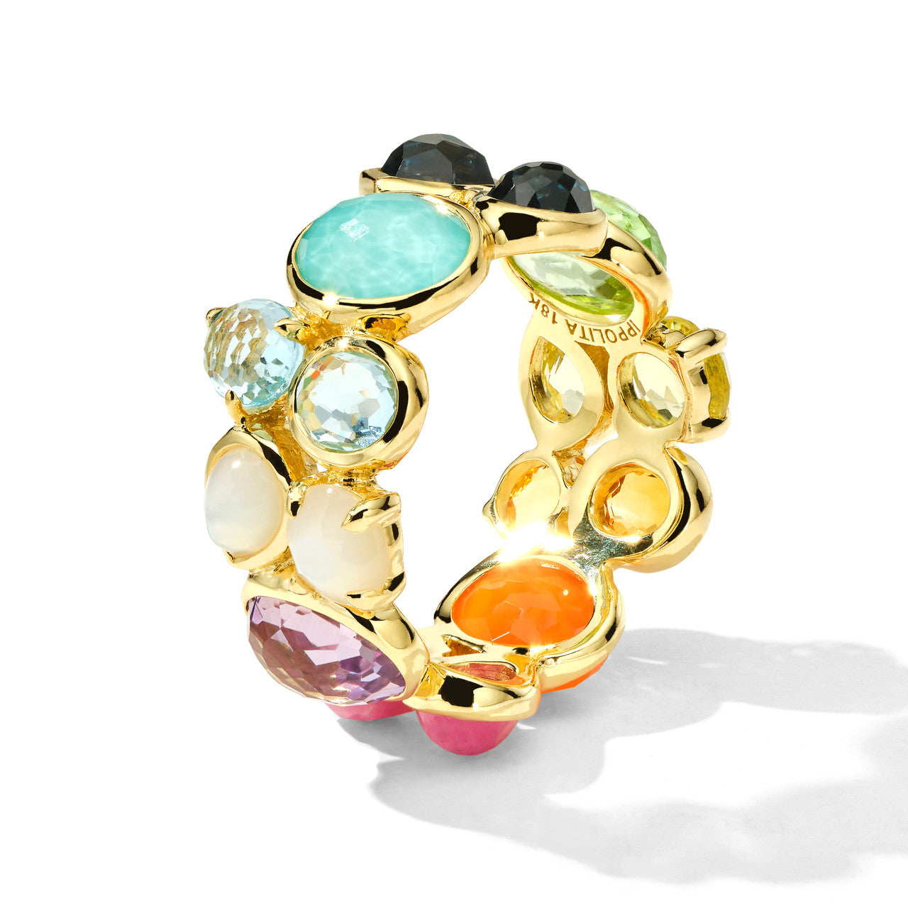 18K Gold Cluster Band Ring in Mare – IPPOLITA