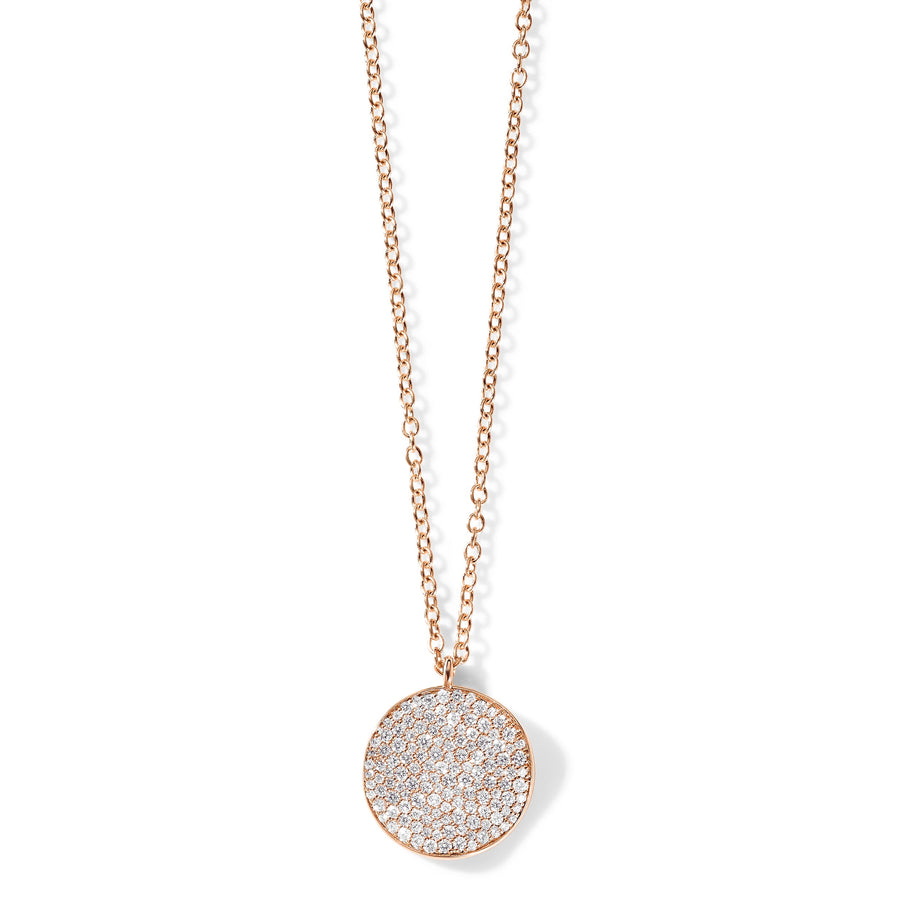 Medium Flower Pendant Necklace in 18K Gold with Diamonds 16" | IPPOLITA